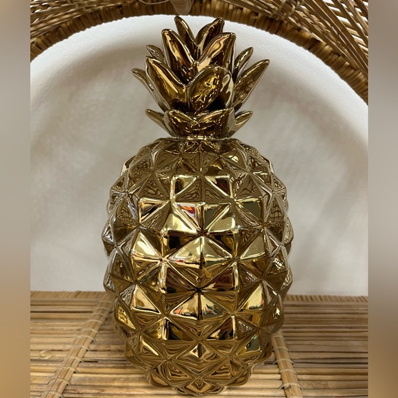 Accents | Rare Gold Ceramic Pineapple | Poshmark